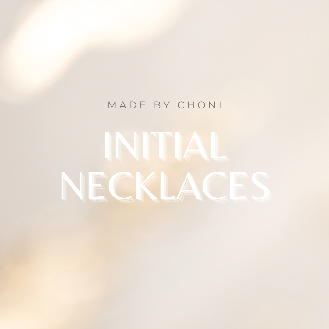 Custom Initial Necklaces – Made By Choni