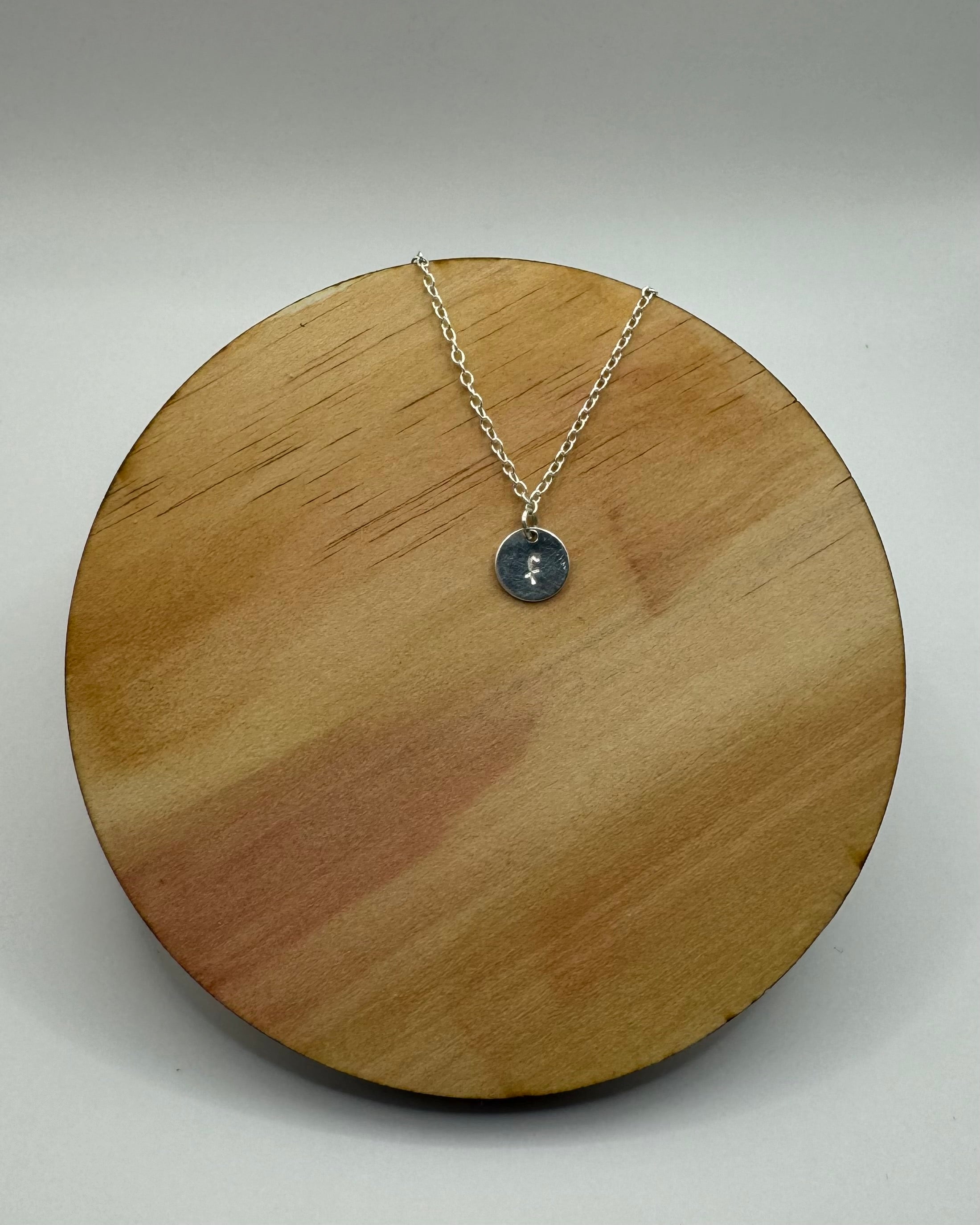 Darling Initial Necklace - Stirling Silver Necklace up to 3 disc – Made ...