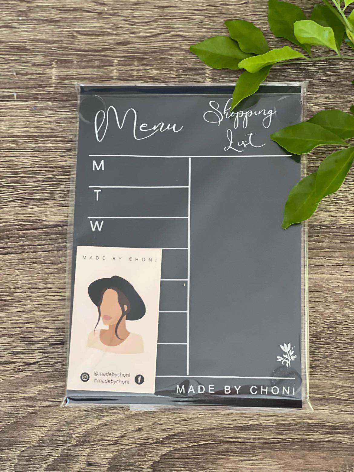 A4 Menu & Shopping List Chart – Made By Choni